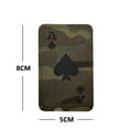 DDWD Haike Outdoor Luminous Spades Ace Death Card Tactical Morale Patch ...