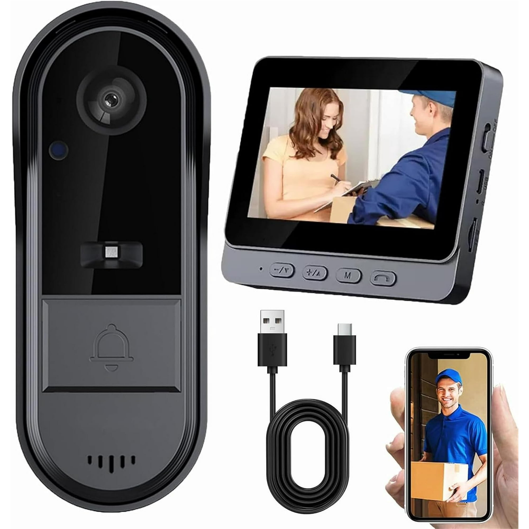 Click here for Henanhuirui X8 Video Doorbell Camera  1080p Wirele... prices