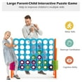 Costway Jumbo 4-to-Score 4 in A Row Giant Game Set Indoor Outdoor Kids ...