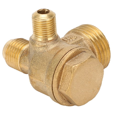 3-Way Check Valve, Durable Brass Air Compressor Check Valve Replacement ...