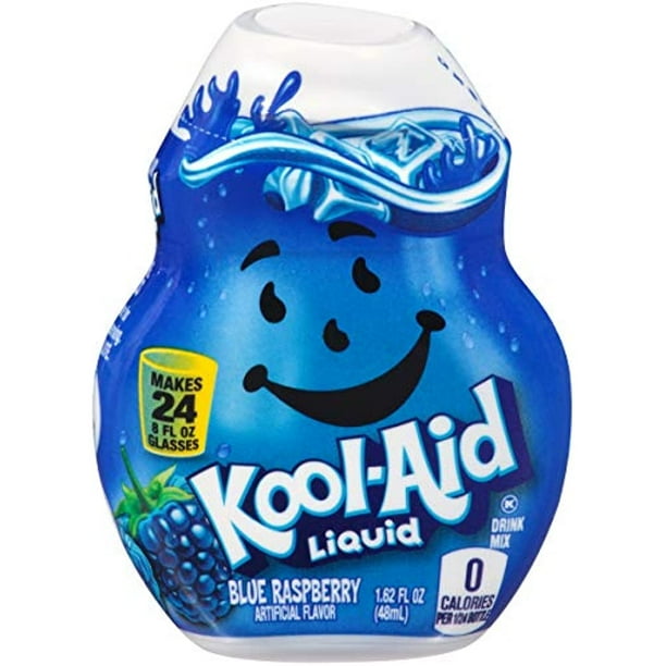 Kool-Aid Blue Raspberry Flavored Liquid Drink Mix (1.62 Oz Bottle ...