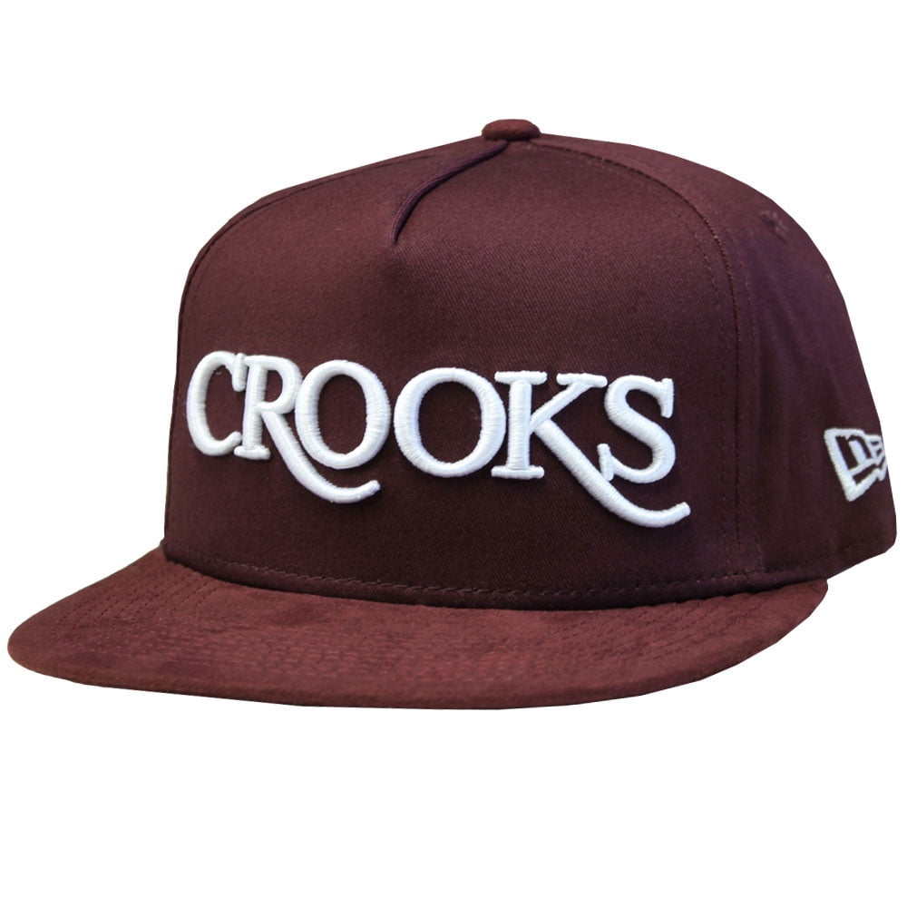 Crooks & Castles Thuxury Serif Strapback Baseball Cap Red - Walmart.com