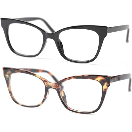 Vintage Stylish 53mm Lens Oversized Reading Glass Big Eyeglass Frames ...
