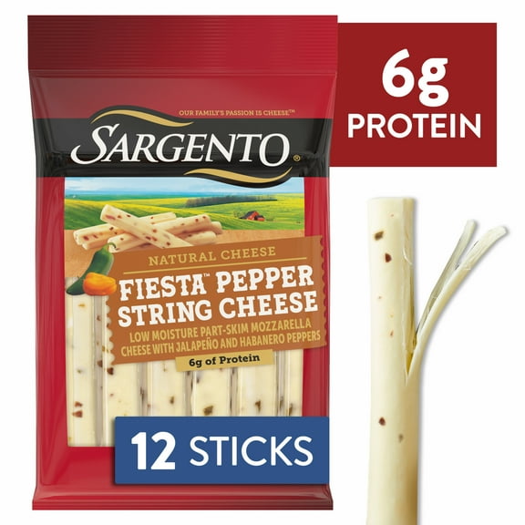 Sargento® Pepper Jack Natural Cheese Snack Sticks, 12-Count - Walmart.com