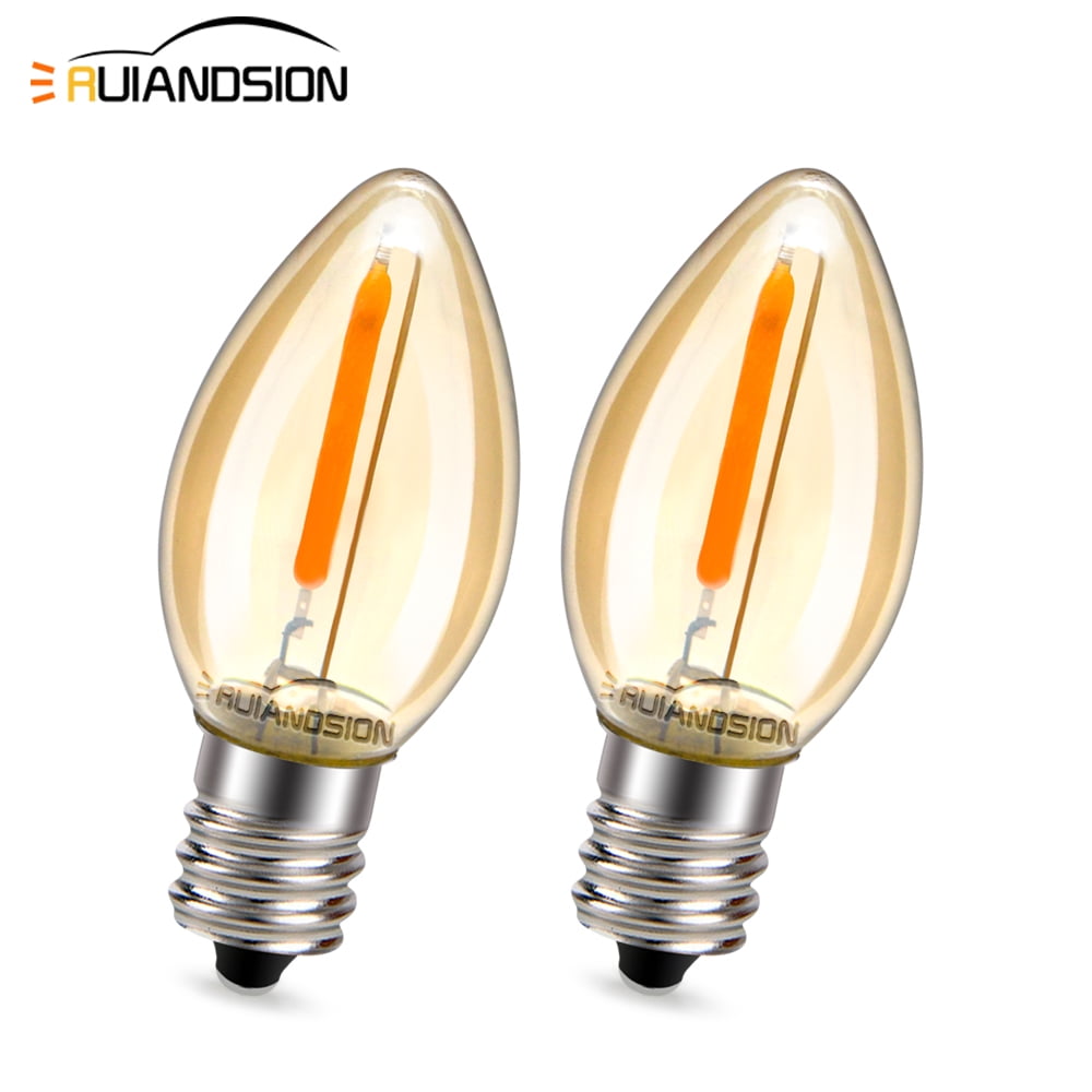 Ruiandsion E12 LED Bulb for Outdoor String Lights Crystal Chandeliers ...