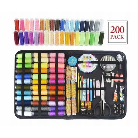 TESNN Sewing kit, sewing box, sewing set, rectangular sewing set, 200 ...