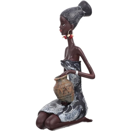 African Lady Figurines Sculpture Vintage African Statue Collectibl ...