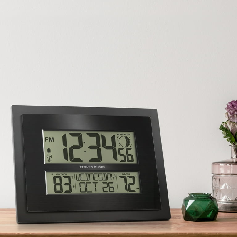 La Crosse Technology 11” Atomic Digital Clock, Indoor La Crosse Technology 11” Atomic Digital Clock, Indoor