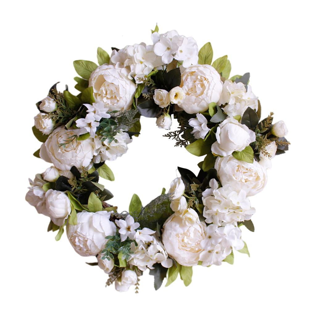 Click here for Elodie Wreath Large White Peony Flower Wreath Farm... prices
