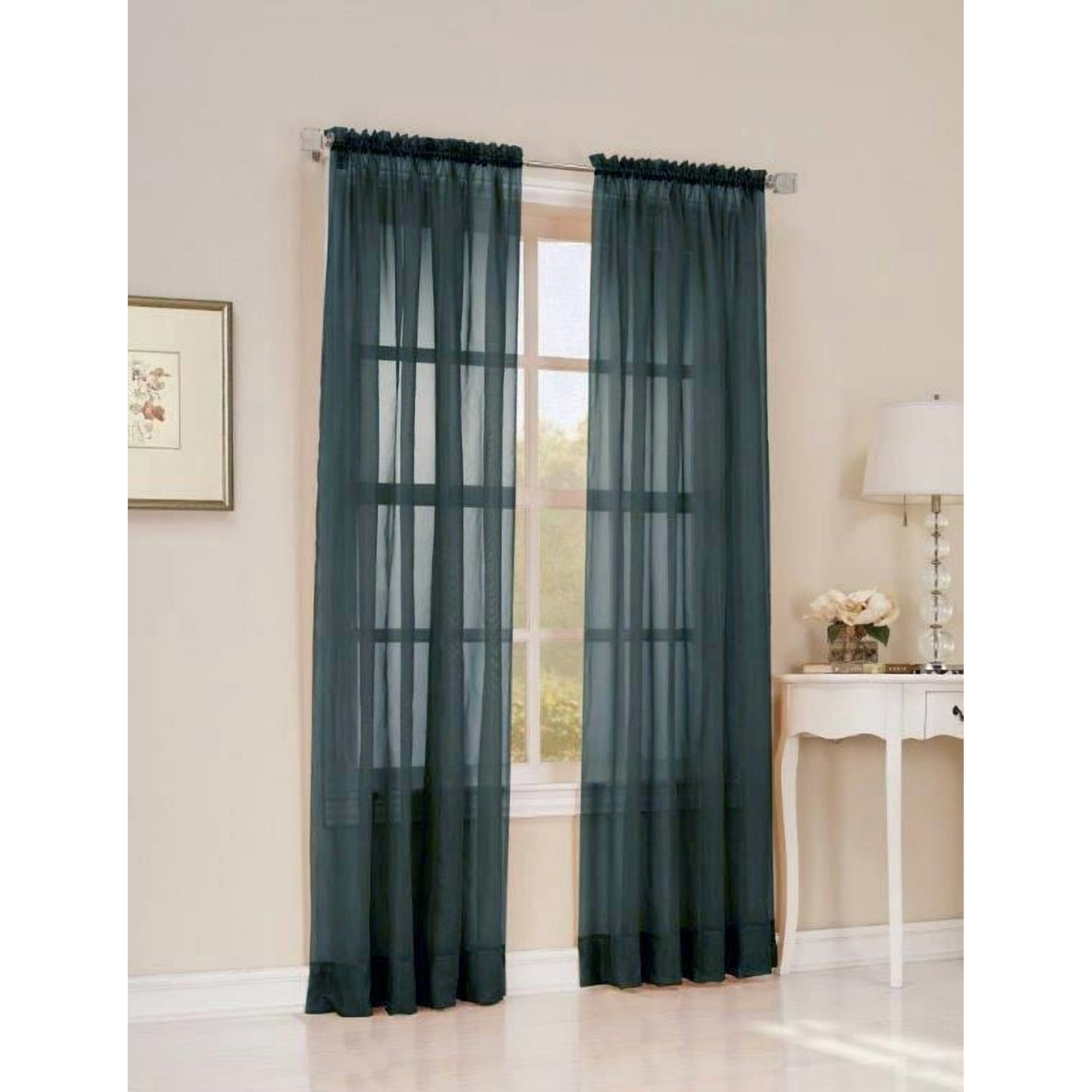 Click here for 918 Voile Pole Top Curtains 59 Wide prices