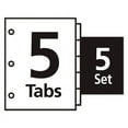 Print And Apply Index Maker Clear Label Dividers, Copiers, 5-Tab ...