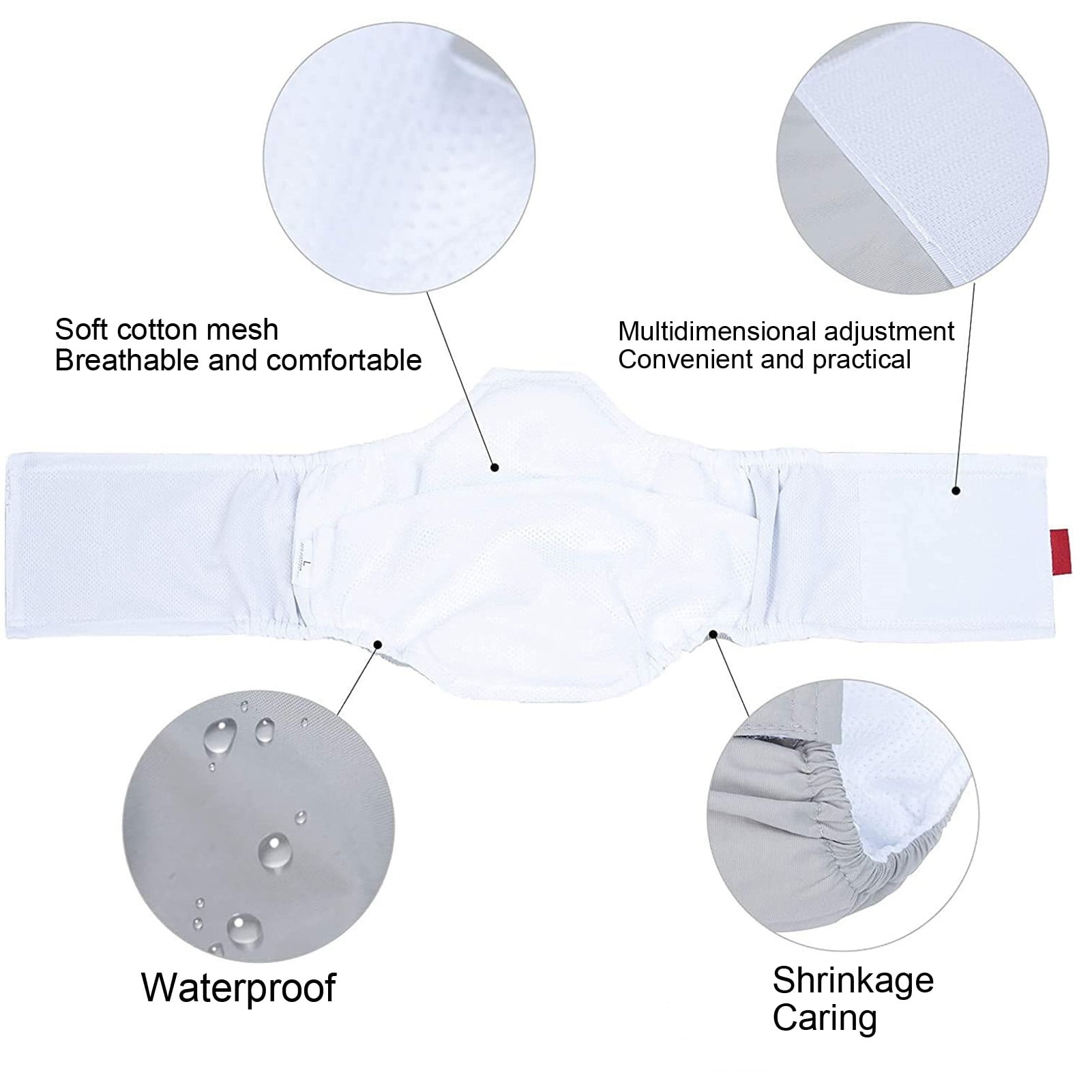 Mosey Cozy Puppy Diaper Non-shrink Puppy Costume Adjustable - Walmart.com