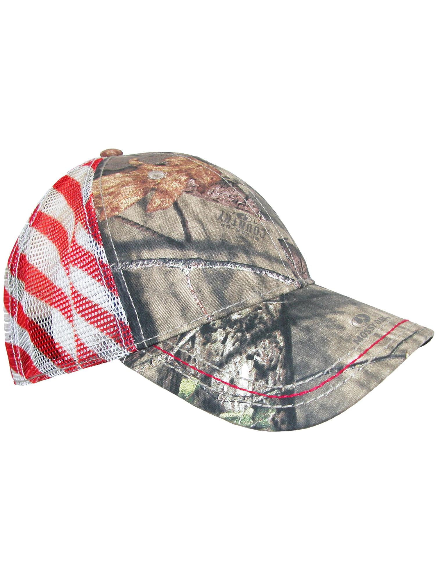 CTM Camo Baseball Cap with Mesh American Flag Back - Walmart.com