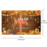 Fall for Jesus Backdrop He Never Leaves Photography Background ...