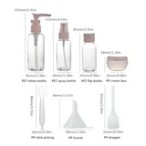 Travel Kit, 8 Piece Plastics Toiletry Containers - Walmart.com