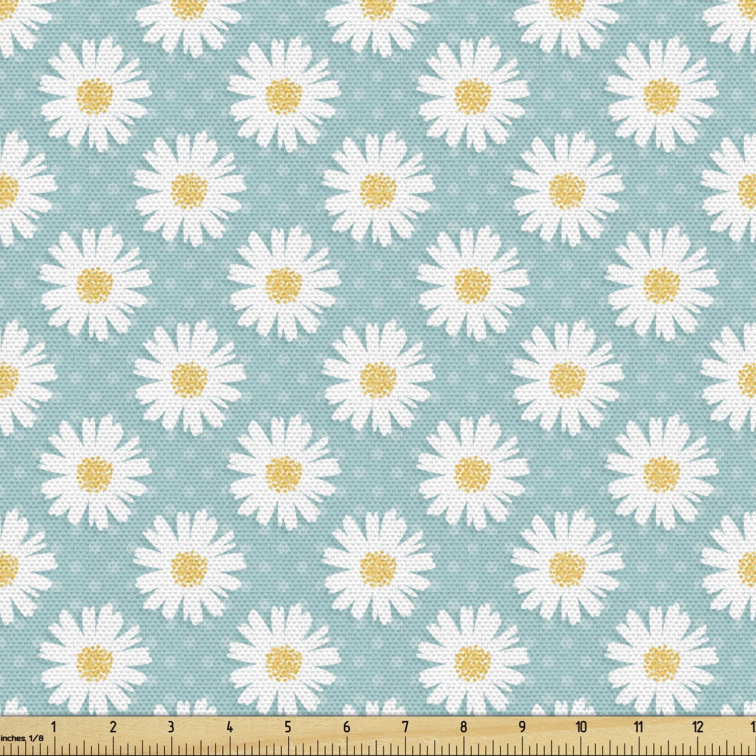 Jewelry Making & Beading Daisy Fabric One Half Yard of Fabric Vintage ...