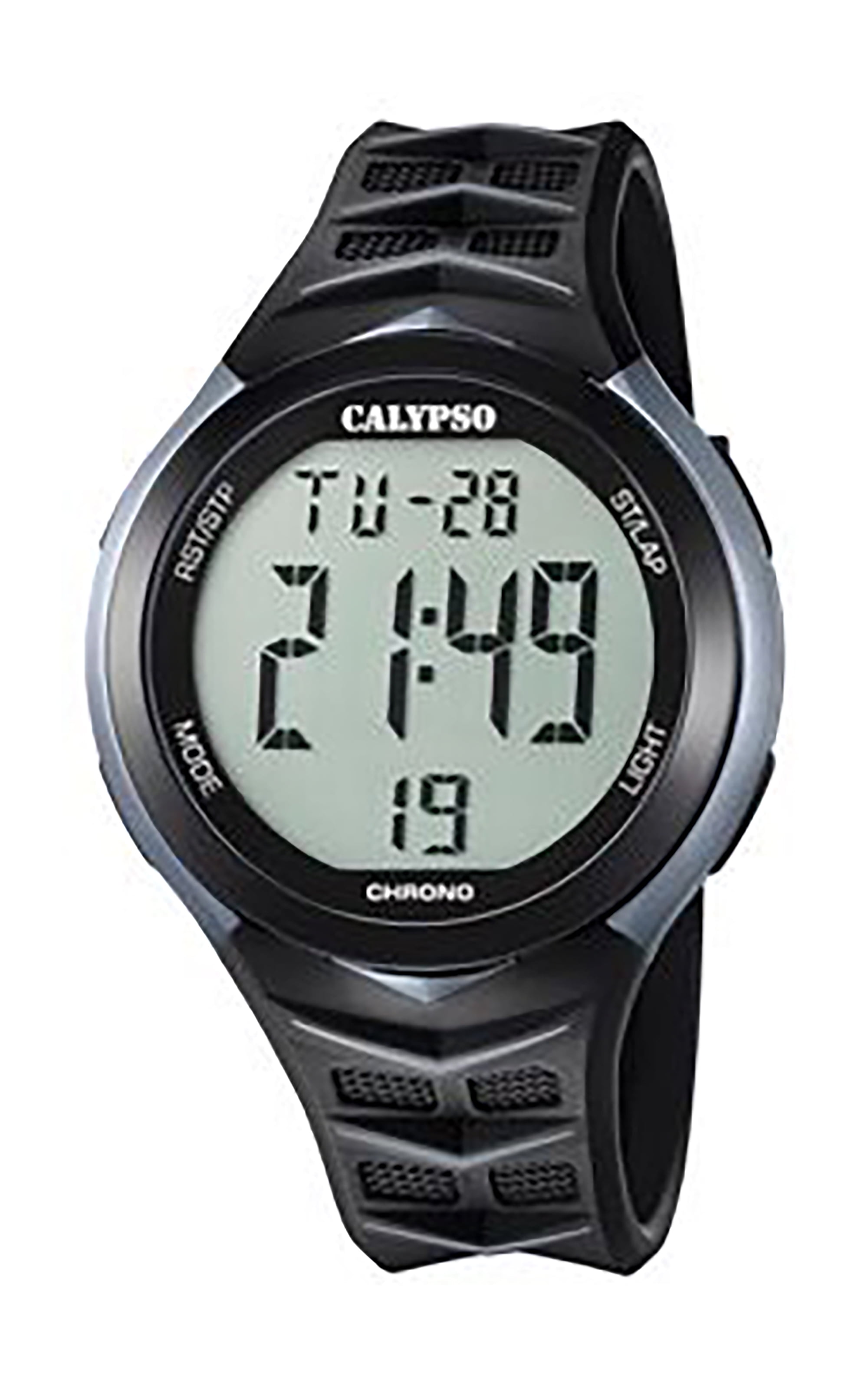 Calypso K5730 - 45mm Mens Digital Sports Watch, Silicone Strap ...