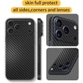 2 Pack for iPhone 17 Pro Skin Wrap Using 3M Transparent Matte Carbon ...