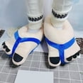 Funny Plush Big Toe Slippers for Adults Warm Fuzzy House Christmas ...