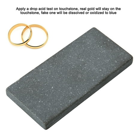 TOPINCN Jewelry Touchstone, Gold Test Stone,Practical Jewelry Gold ...