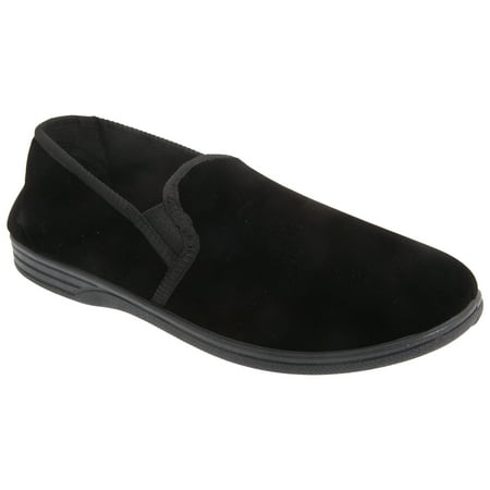 Zedzzz Mens Ross Twin Gusset Velour Slippers - Walmart.ca