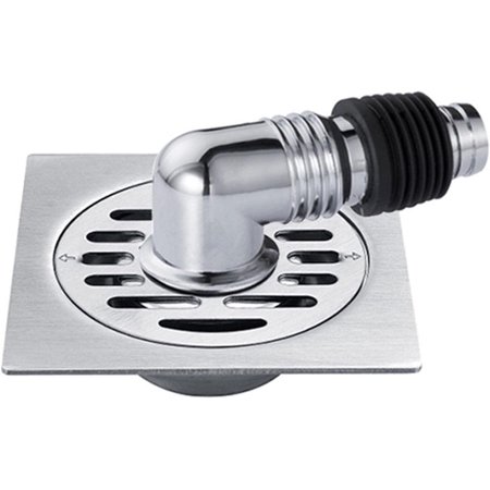Shower Drain Floor Drain Cover with Plumbing Fitting,Square One Way ...