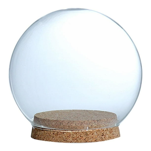 AMLESO Decorative Clear Dome/Tabletop Centerpiece Cloche Bell Jar ...