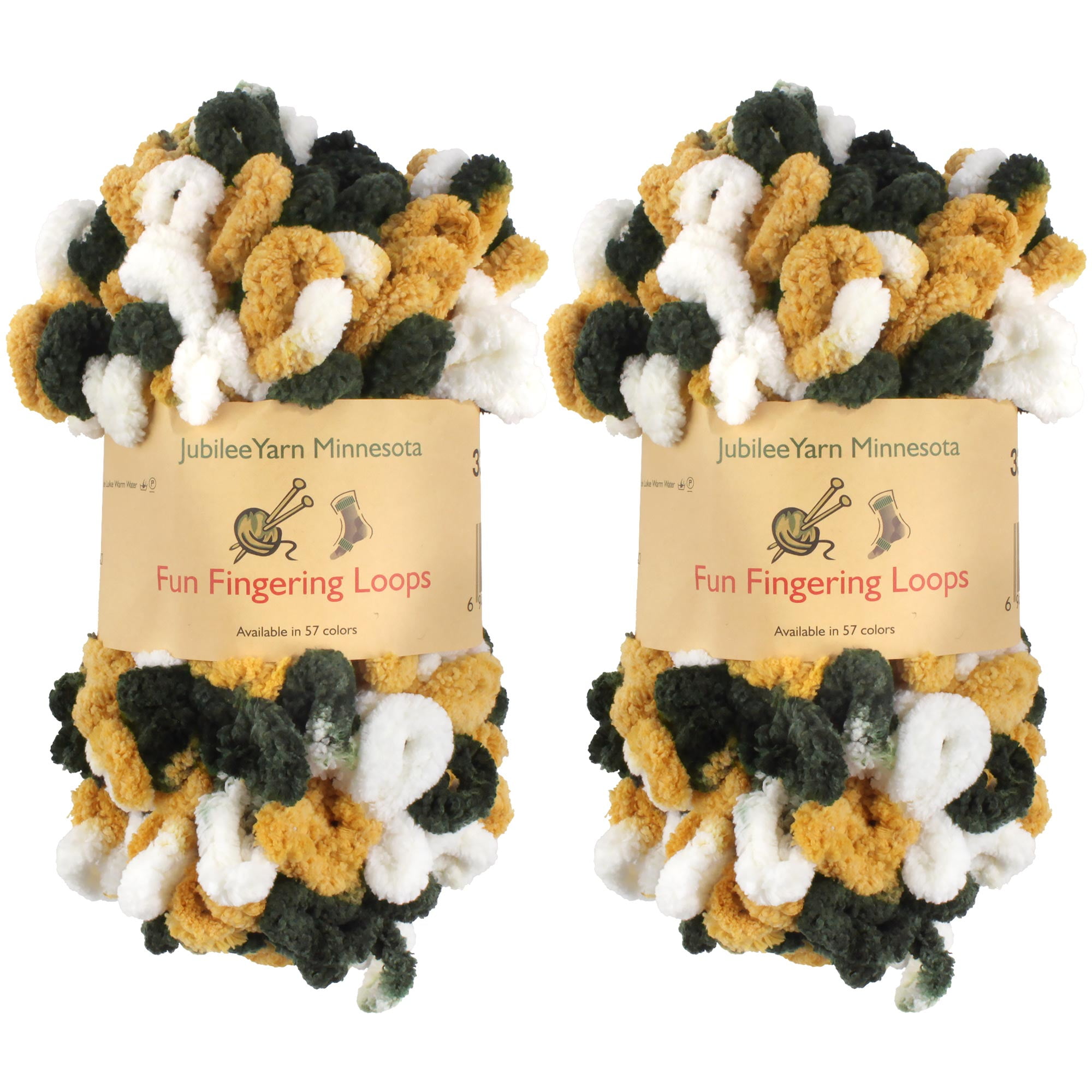 JubileeYarn Fun Finger Loops Yarn - Polyester Jumbo Loop Yarn - Team ...