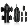 Honeypleasures Rechargeable Vibrating 5 Bullet Penis Head Teaser with ...