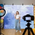 Blue Purple Abstract Painting Photography Backdrop 12x8FT, Graffiti ...