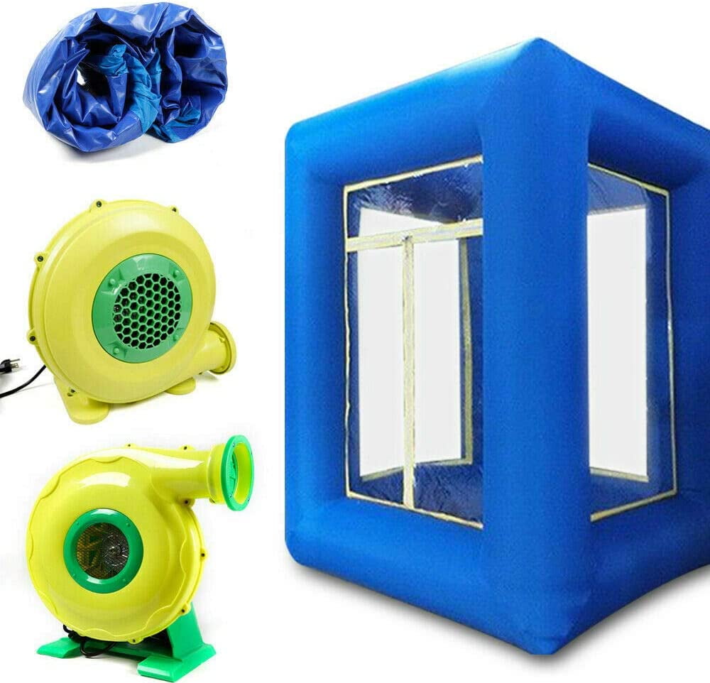 FETCOI Inflatable Cash Cube Money Machine with 2 Blowers, Inflatable ...