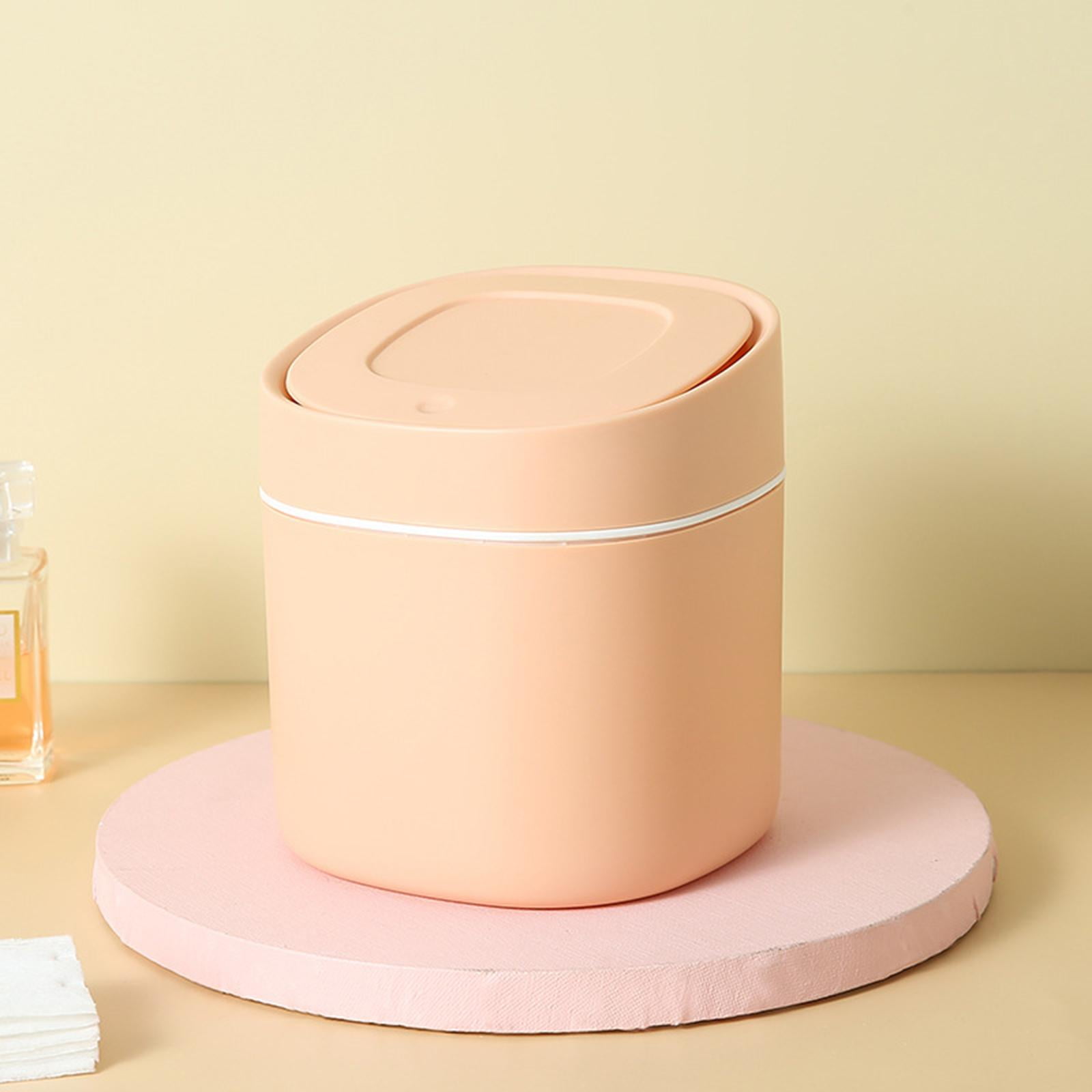 Cute Desk Trash Can Garbage Bin with Lid Dustbin Storage Bucket Bin ...