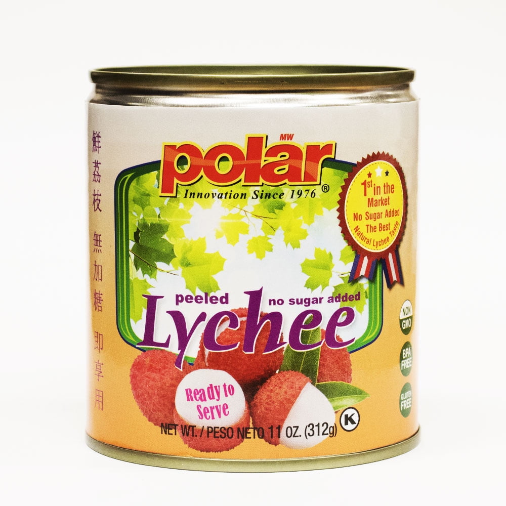 MW Polar Peeled Lychee No Sugar Added, 11 oz Can - Walmart.com