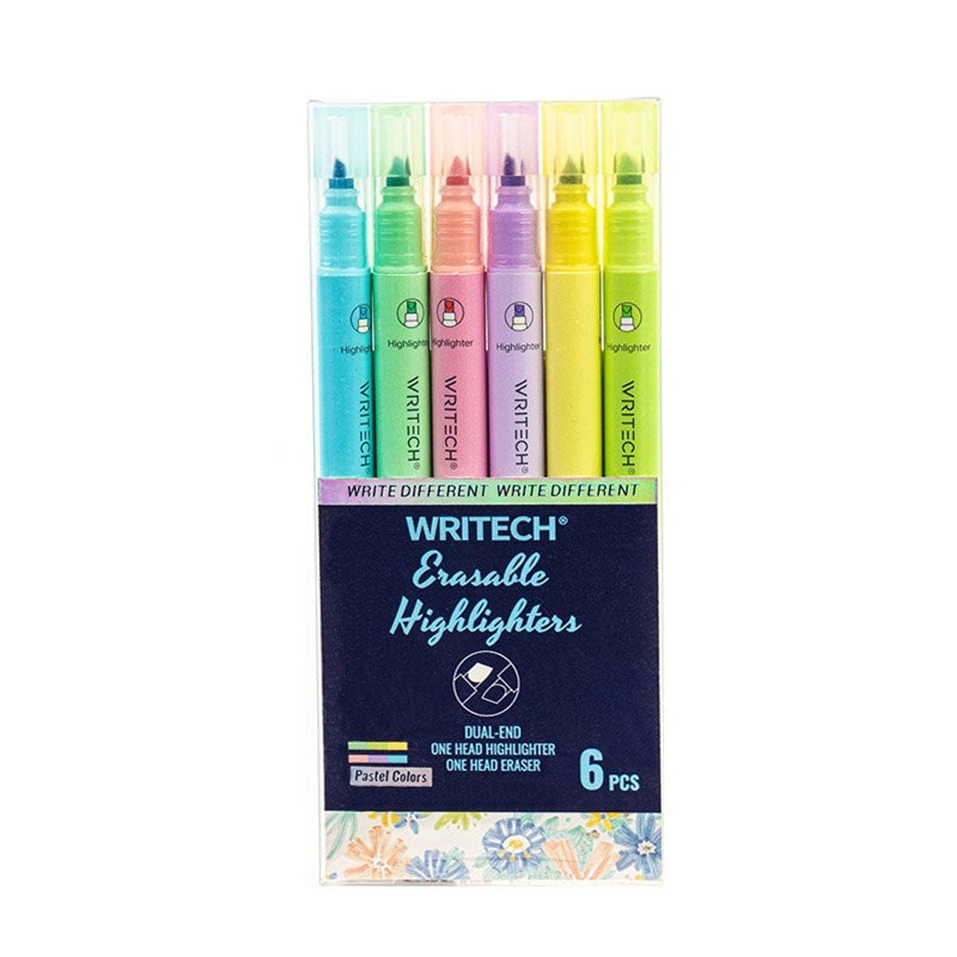 Click here for Writech Erasable Highlighter - 6 Pastel Color Set prices