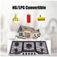 Hothit 5 Burners 34 inch Gas Cooktop, 36000 BTU Stainless Steel Gas ...