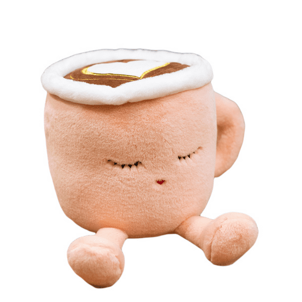 Latte Plush Toy, 30 cm Stuffed Coffee Mug Plushie Pillow Doll, Soft Cup ...