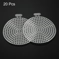 Uxcell 20Pcs Round Plastic Canvas Mesh Sheets 6.2cm / 2.44inch Circle ...