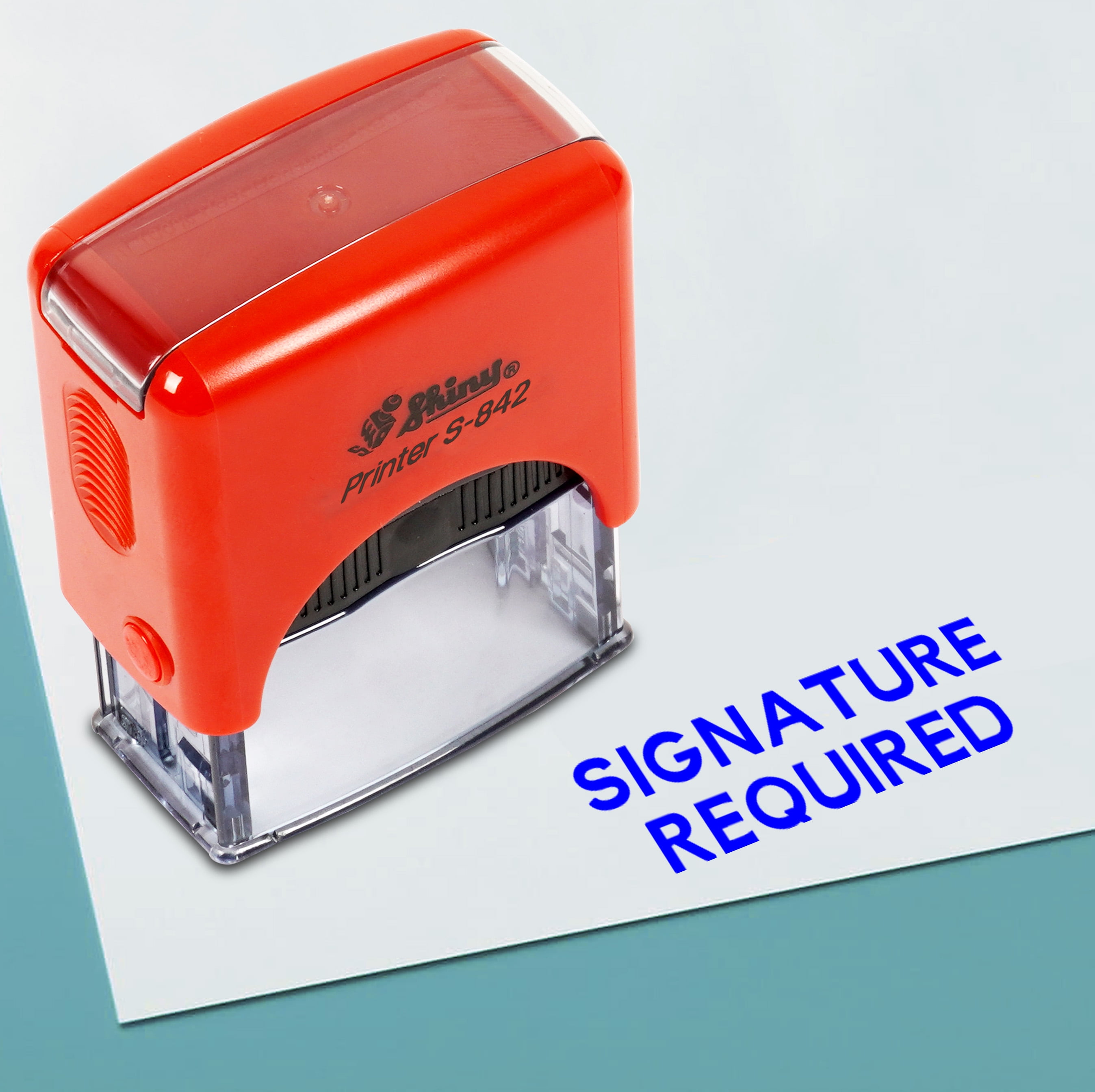 Printtoo Signature Required Self Inking Rubber Stamp Pre,Inked Office ...