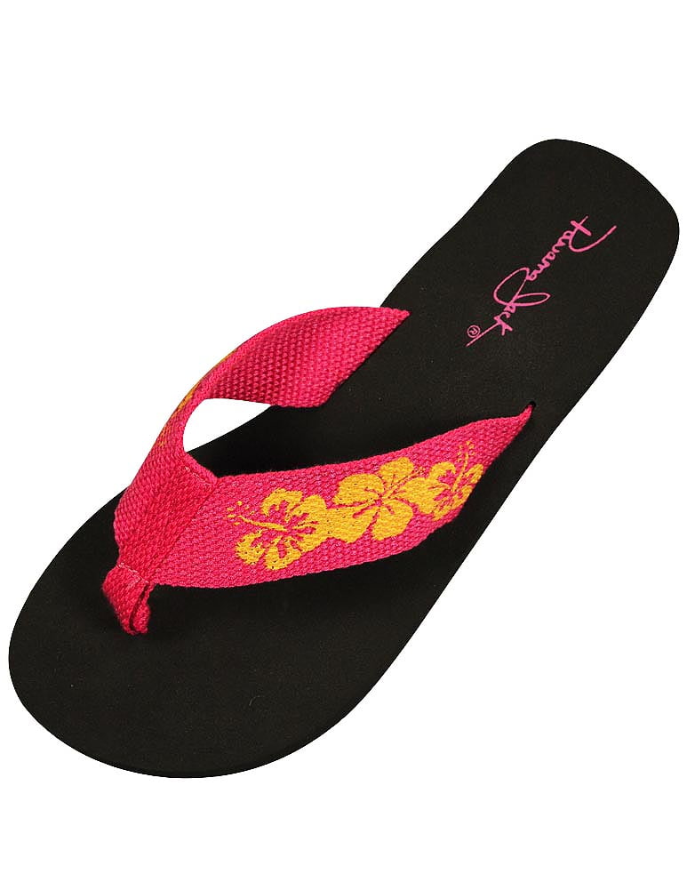 Panama Jack - Ladies Flip Flop Sandal 34372-Medium black/fuchsia ...