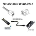 ASIASN-OCuLink PCIe PCI-Express SFF-8611 4i to Slimline SFF-8643 SSD ...