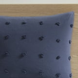Home Essence Apartment Cotton Jacquard Indigo Blue 7-Piece Comforter ...