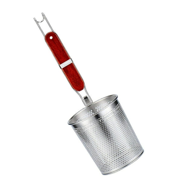 Kitchen Micro-perforated Stainless Steel Pasta Basket Mesh Spider Food ...