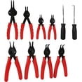 11Pcs Internal External Snap Ring Pliers Set, Heavy Duty Straight and ...