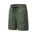 ADSSDQ Men's Casual Shorts 2026 Elastic Waist Drawstring Solid Color ...
