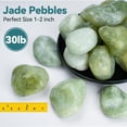 30lbs Jade Pebbles for Indoor Plants, 1-2 Inch Plant Rocks for Pots ...