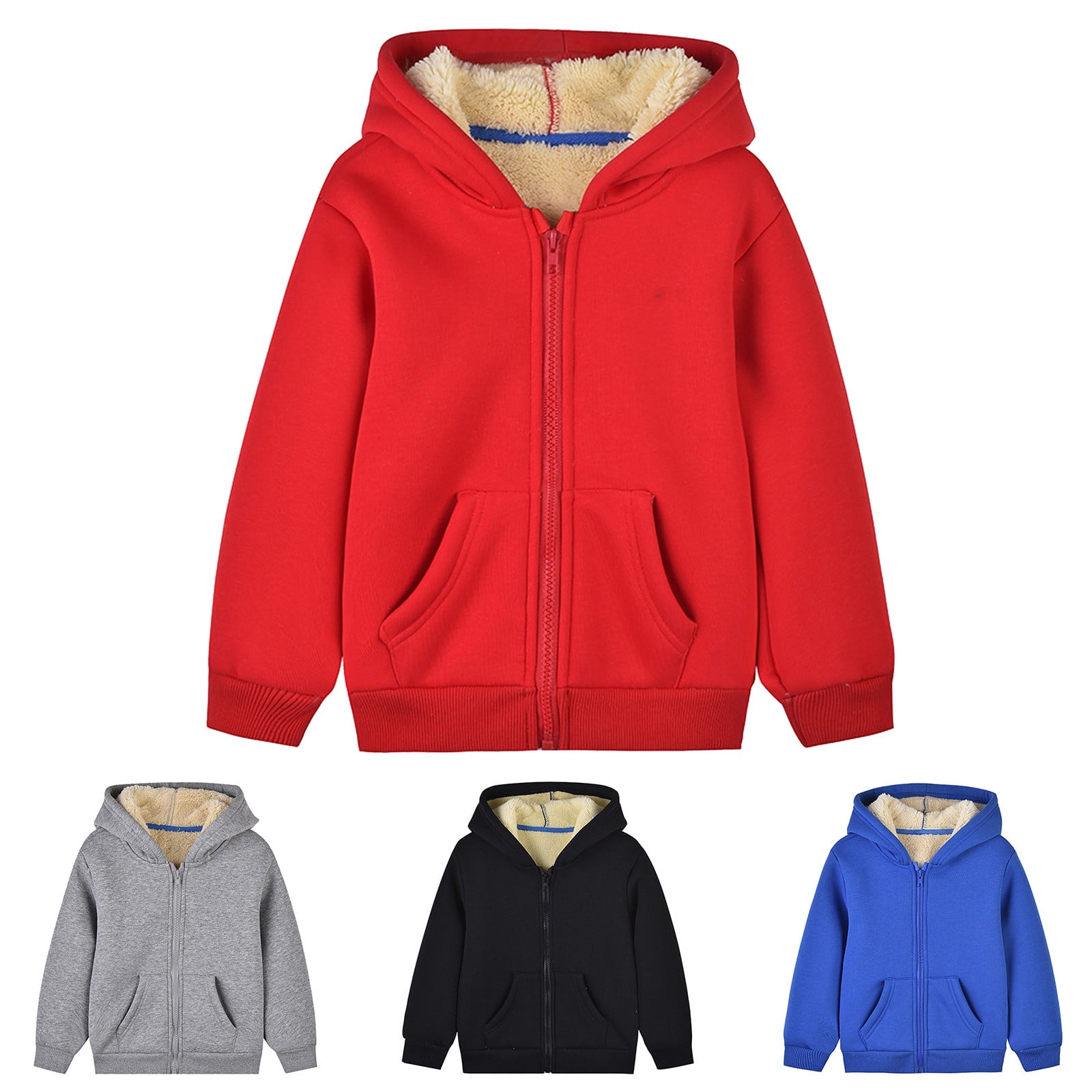 Click here for Cflvaek Fleece Lined Hoodies For Girls Thermal Win... prices