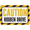 Caution Hidden Drive Sign - Walmart.com