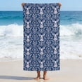 Blue Elk Boho 2-in-1 Beach Towel Backpack,Quick Dry Beach Towel Blanket ...