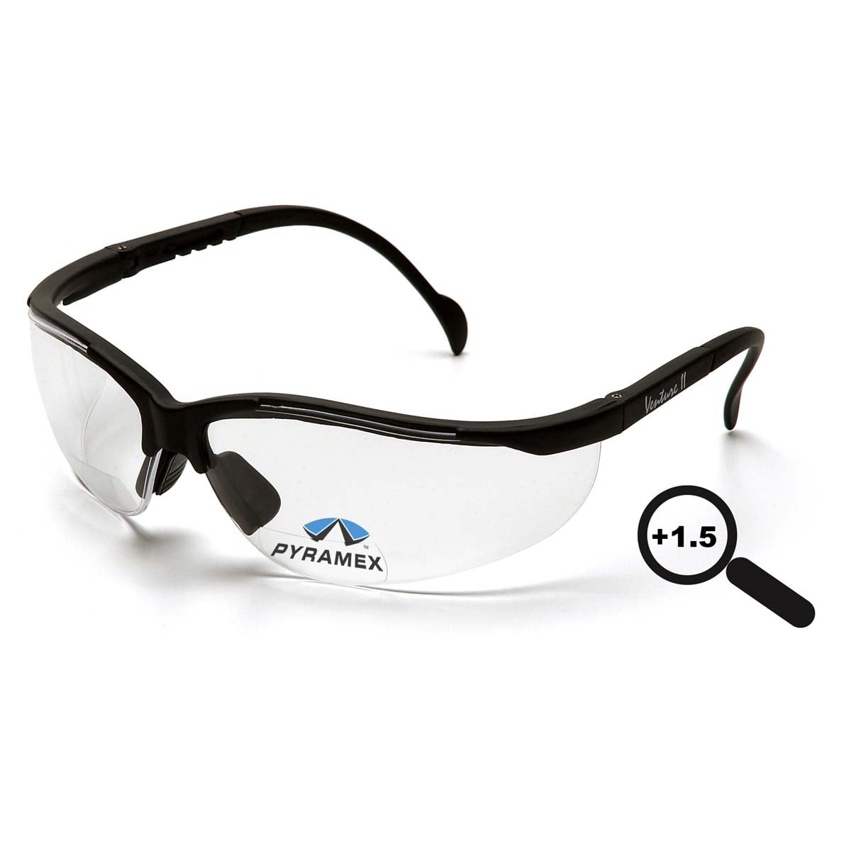 Black Frame/Clear + 1.5 Lens - Walmart.com