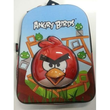 Backpack - Angry Birds - 3D Red Bird Face/Head Large School Bag New ...